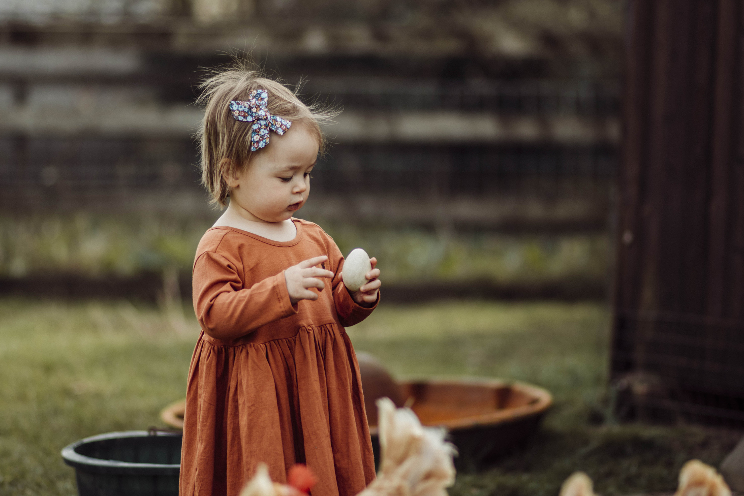 Rust Girls Handmade Swing Dress - Etsy UK