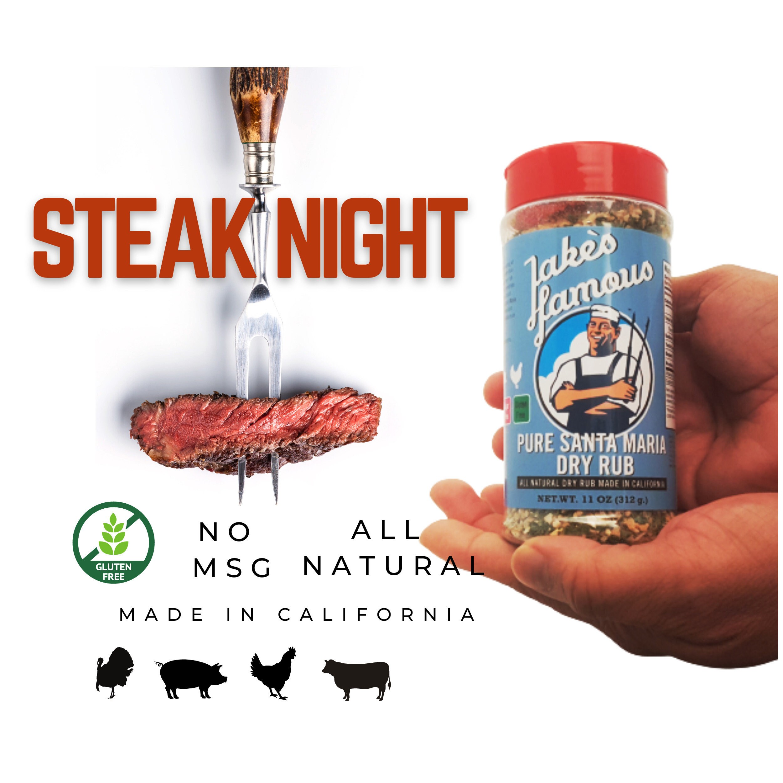 Jake’s Famous Santa Maria Seasoning for Tri-tip, Steak, Chicken, Pork ...