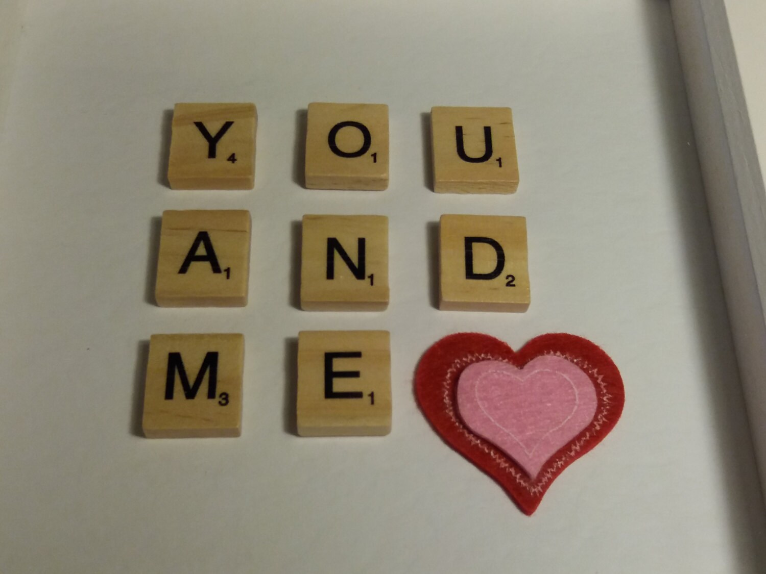 You and Me White Box Frame - Etsy