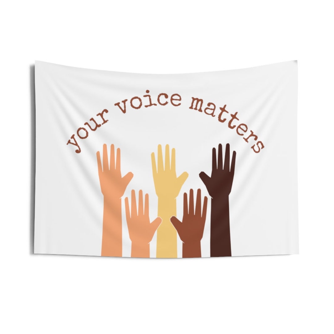 YOUR VOICE MATTERS Wall Tapestry - Etsy