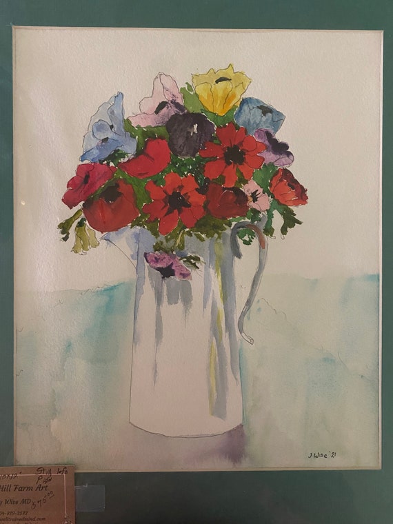 Still Life Pistol-watercolor Painting - Etsy