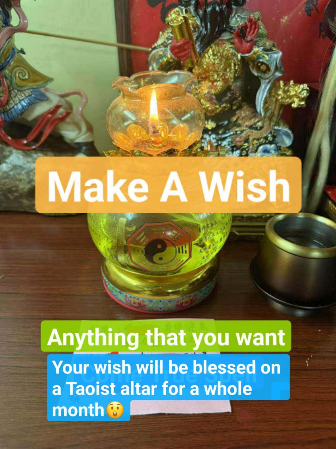 Taoist Wish Ritual: One Month Prayer Service, Altar Blessing - Etsy