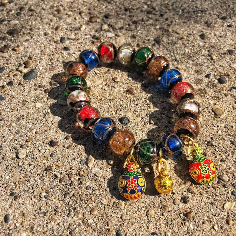 2026 Taoist Blessed Glazed Bead Bracelet: Wealth & Protection Amulet ...