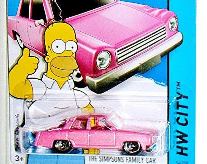 Hot Wheels the Simpsons Family Car Pink Hw City Perfect - Etsy UK