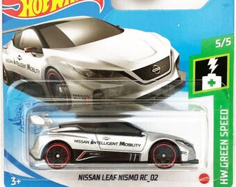Hot Wheels Nissan Leaf Nismo RC 02 Silver Hybrid Car Birthday HW Green Speed Gift Miniature Toy Car Valentine s Day Gift Etsy Australia