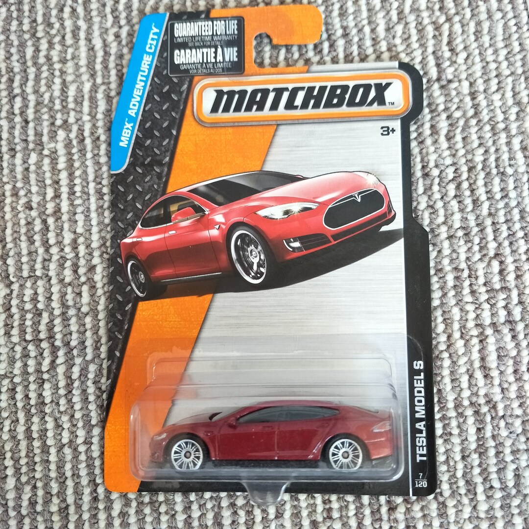 Matchbox Tesla Model S Red MBX Adventure City Perfect Birthday Gift ...