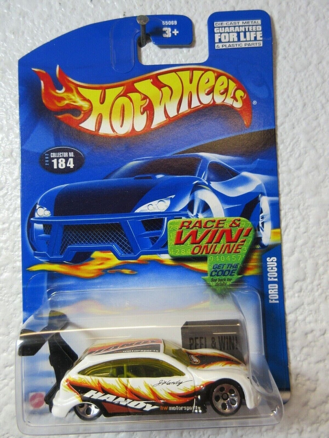 Hot Wheels Ford Focus White Motorsports 2002 Edition Birthday Gift Rare ...