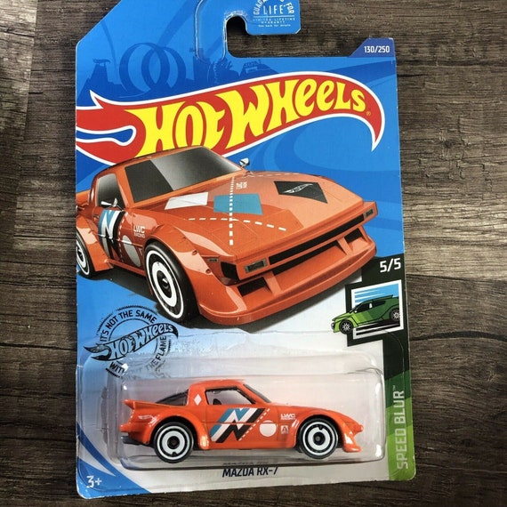 Hot Wheels Mazda RX-7 Orange HW Speed Blur Perfect Birthday - Etsy