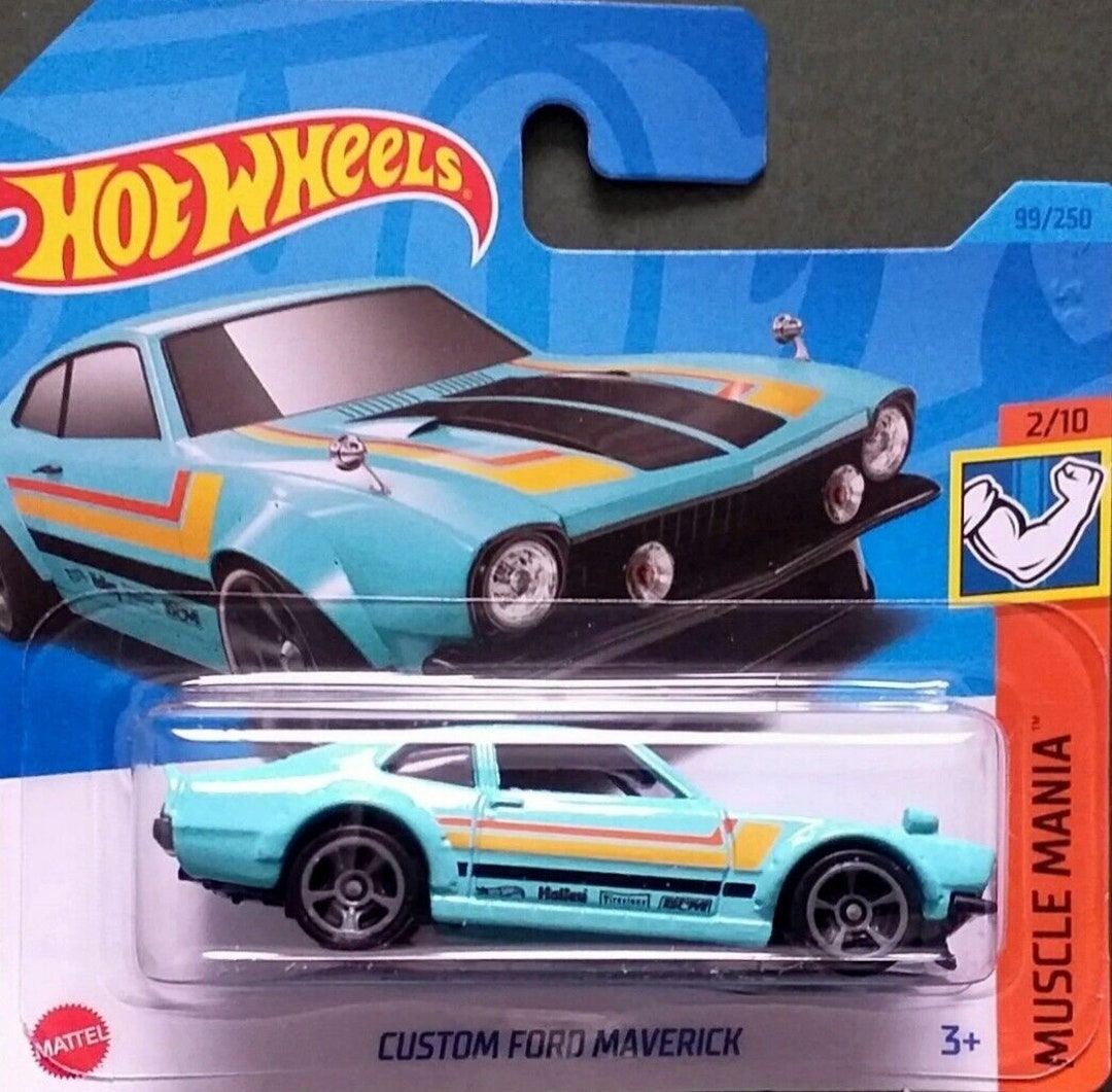 Hot Wheels Custom Ford Maverick Sky Blue HW Muscle Mania Birthday Gift ...