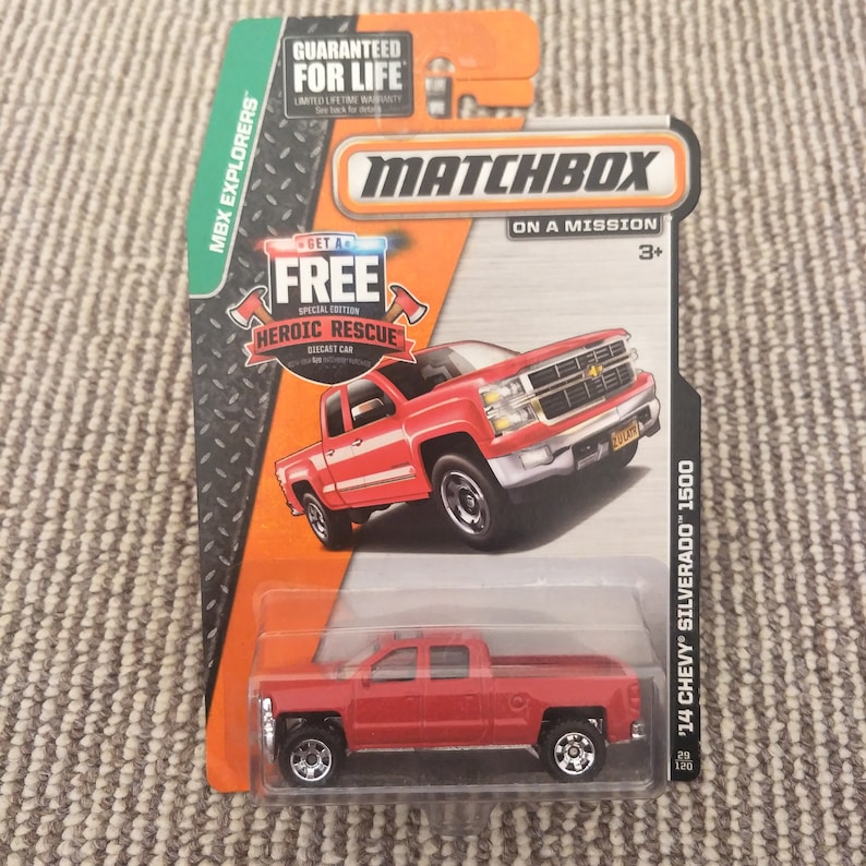Matchbox Chevy Silverado 1500 Red MBX Explorers Perfect - Etsy
