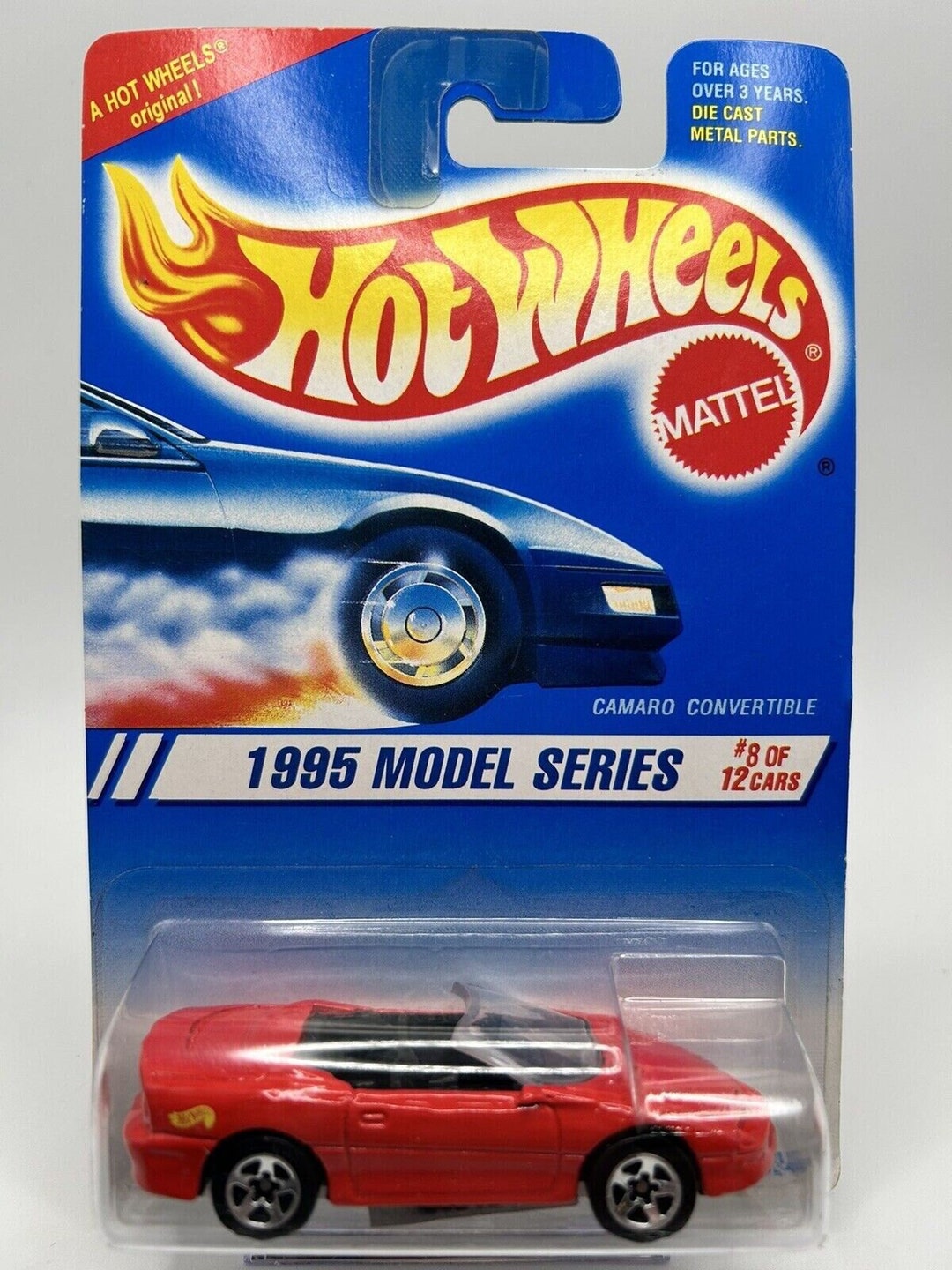 Hot Wheels Camaro Convertible Red Metallic 1995 Model Series Rare ...