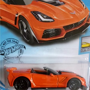 Hot Wheels Corvette ZR1 Convertible Orange Factory Fresh Perfect ...