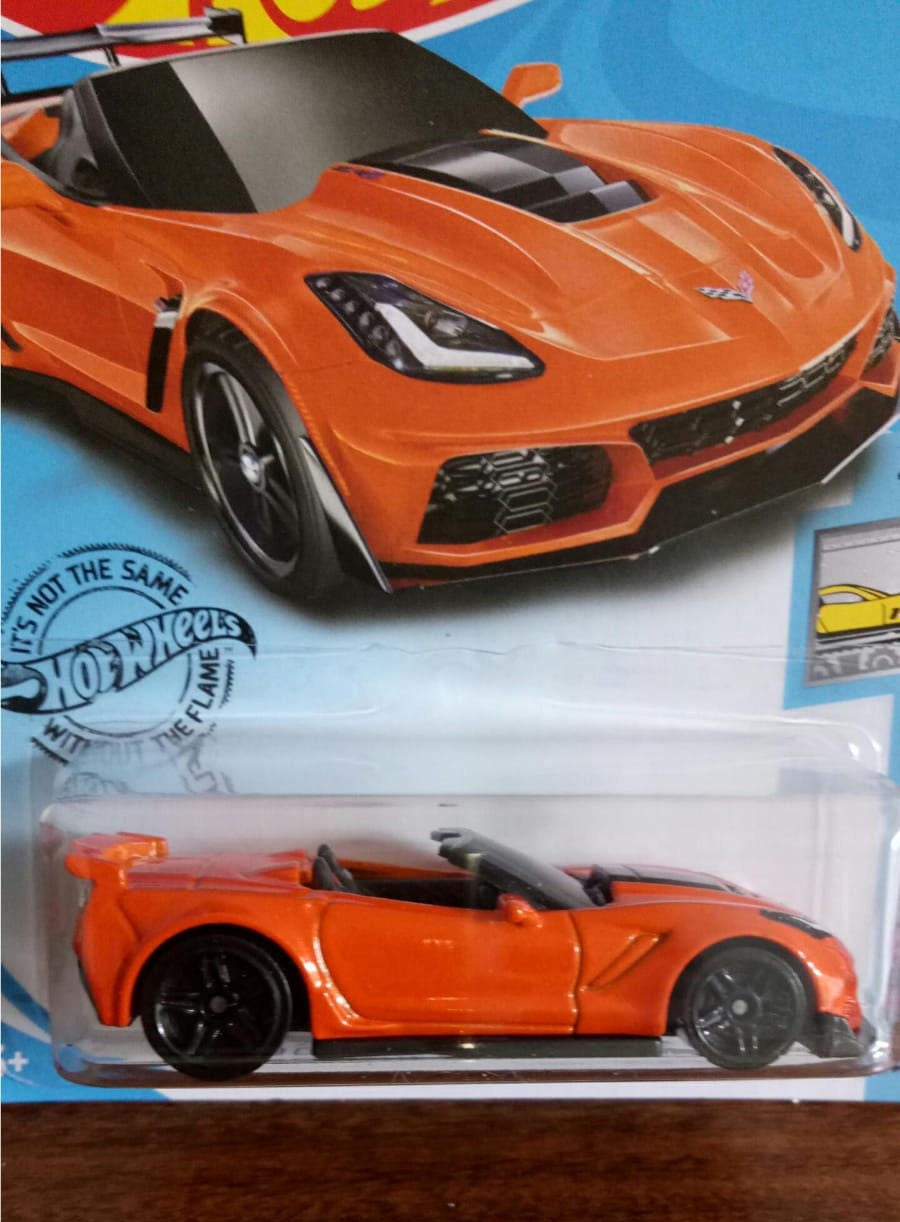 Hot Wheels Corvette ZR1 Convertible Orange Factory Fresh - Etsy