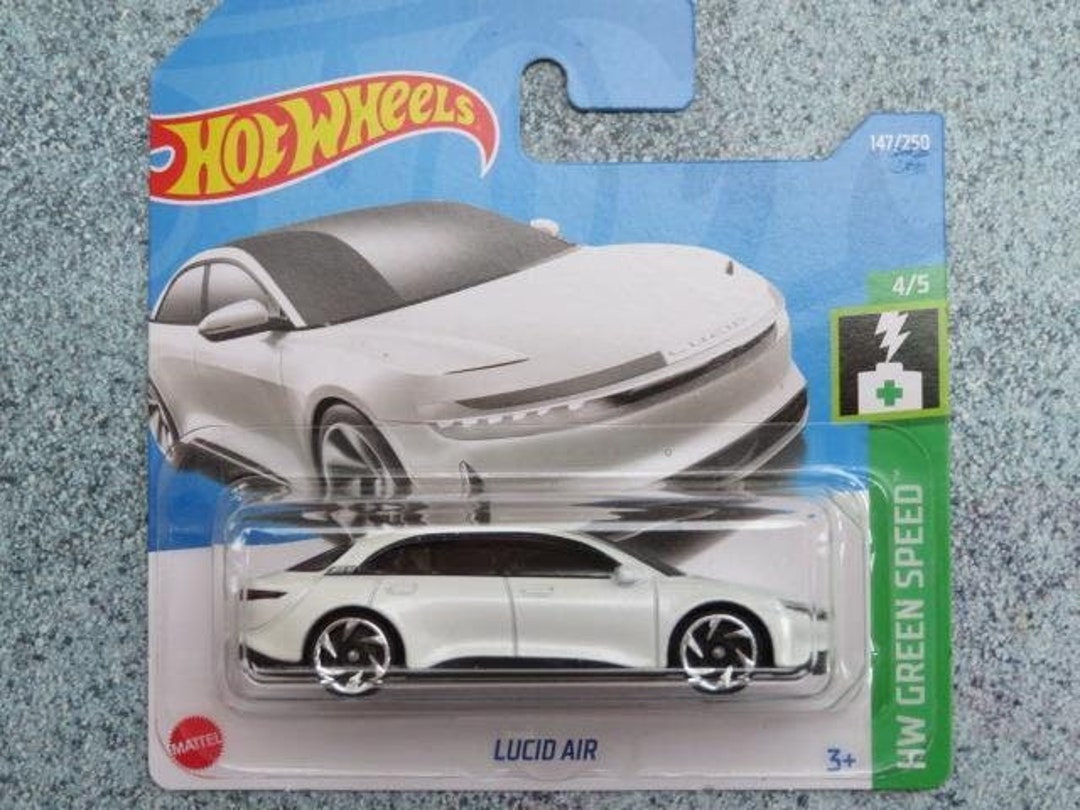 Hot Wheels Lucid Air White Luxury Electric Cars HW Green Speed Perfect ...
