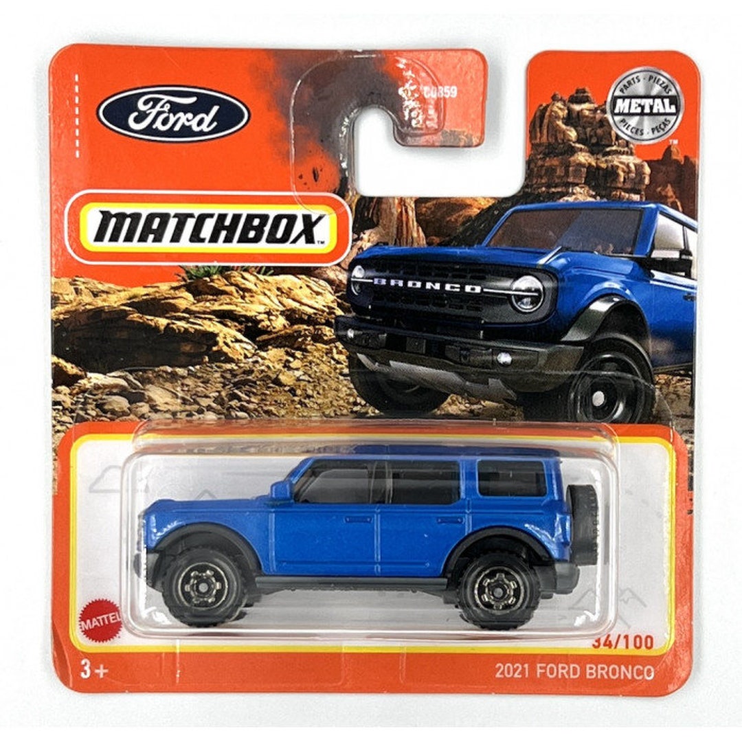 Matchbox Ford Bronco Blue Metal Perfect Birthday Gift Rare Miniature ...