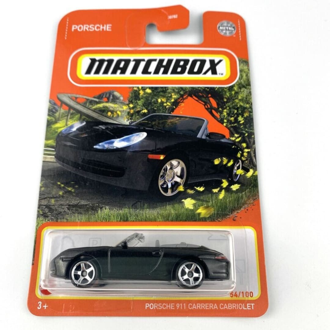 Matchbox Porsche 911 Carrera Cabriolet Black Birthday Gift Miniature ...