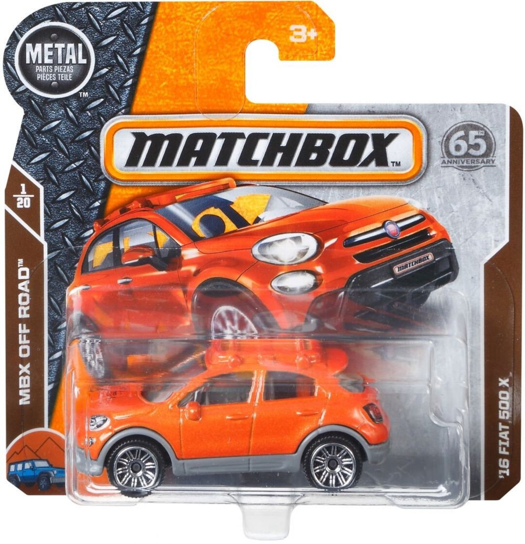 Matchbox Fiat 500 X Orange MBX OFF Road Very Rare Miniature Collectable ...
