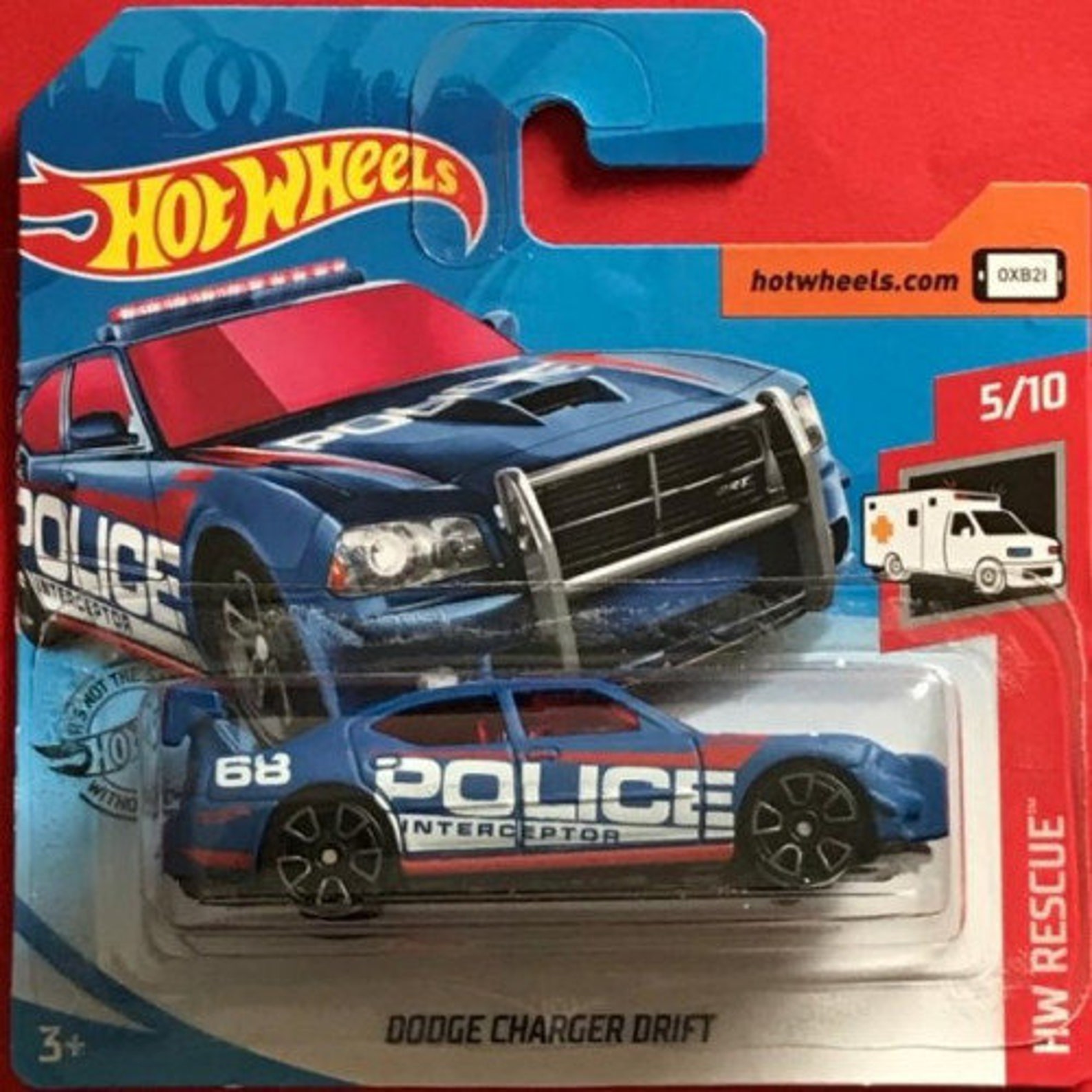 Hot Wheels Dodge Charger Drift Police Car Blue HW Rescue Rare - Etsy