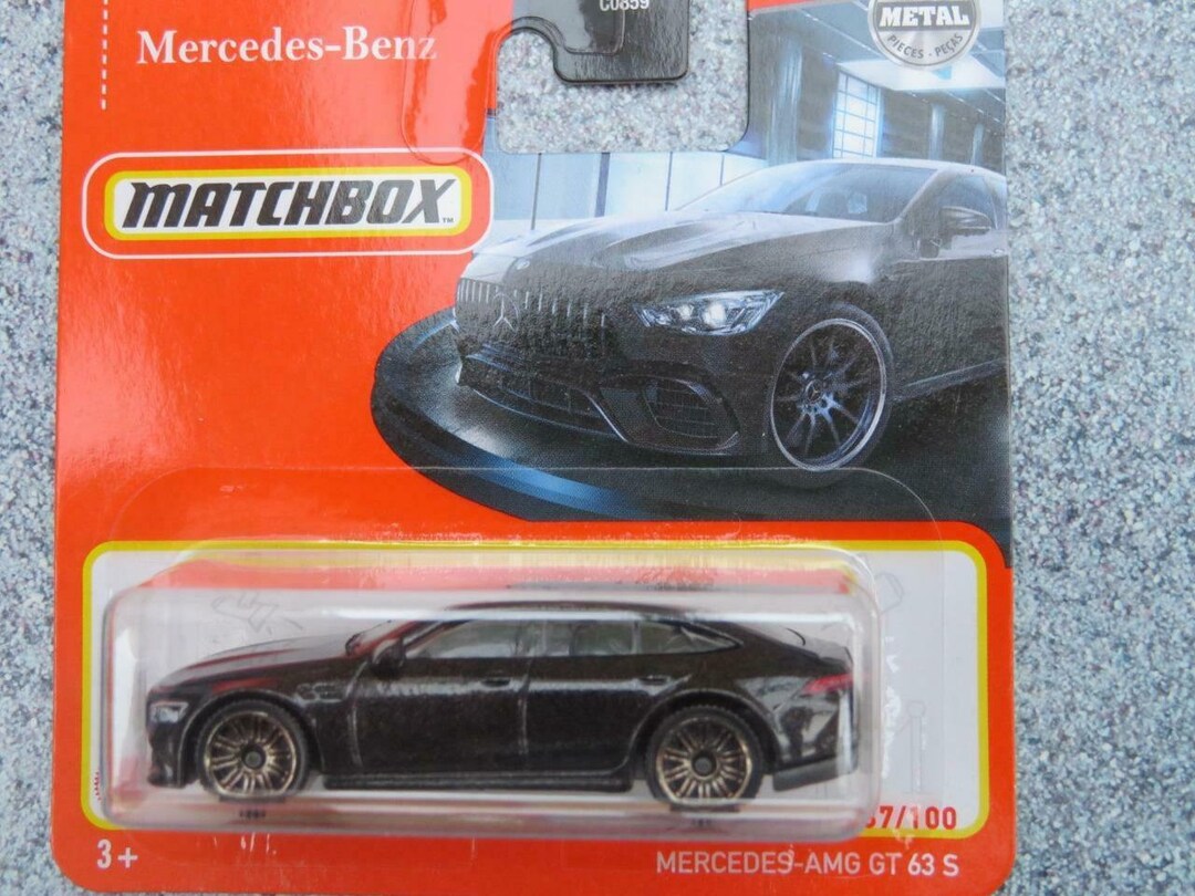 Matchbox Mercedes AMG GT 63 S Black Birthday Gift Rare Miniature Model ...