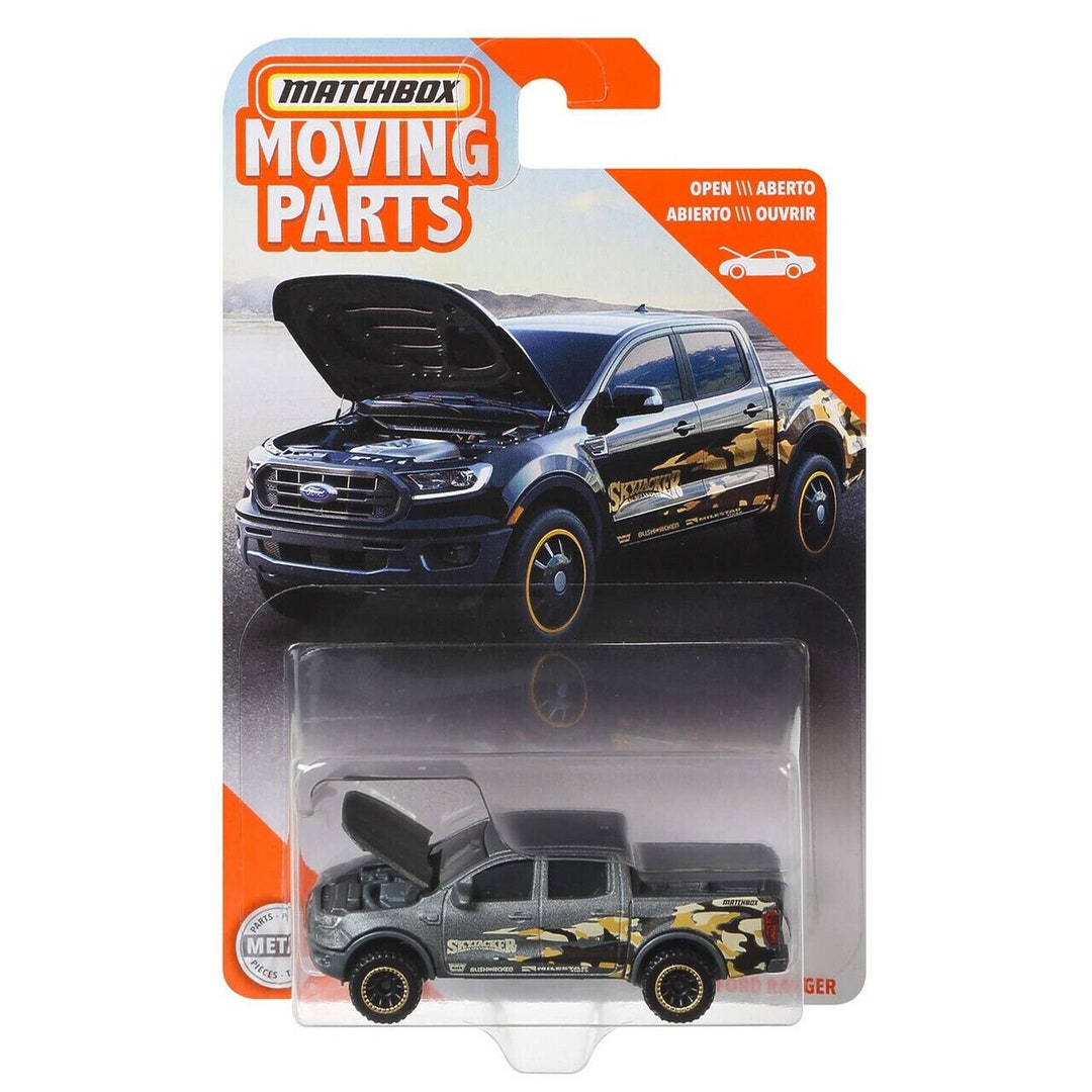 Matchbox Ford Ranger Metallic Grey Moving Parts Rare Miniature ...