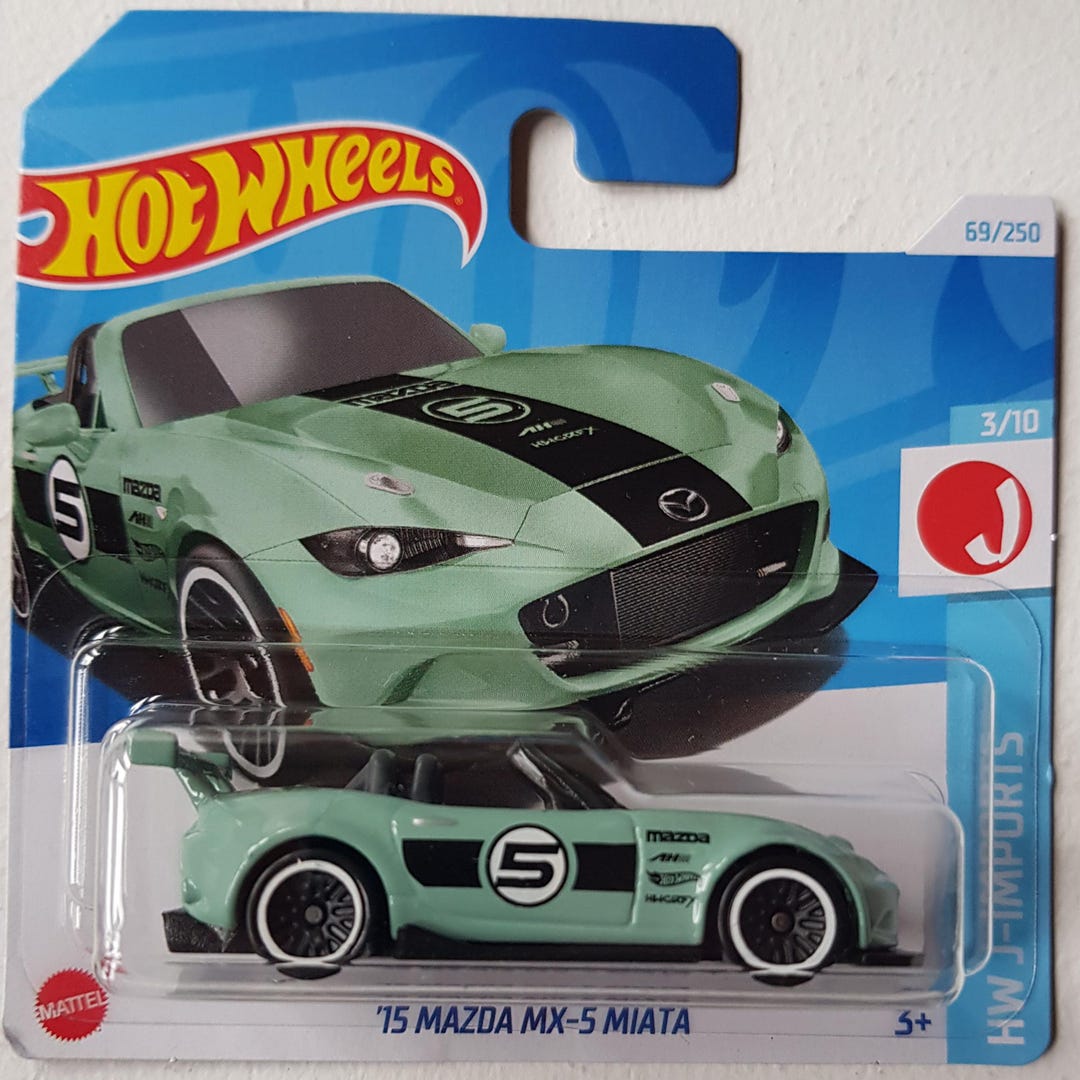 Hot Wheels '15 Mazda MX-5 Miata Teal Green HW J-imports Birthday Gift ...