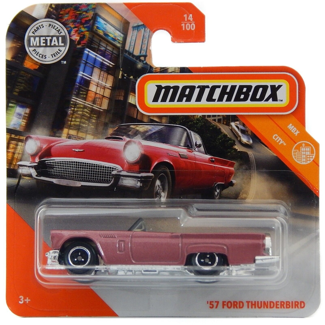 Matchbox 1957 Ford Thunderbird Pink Mbx City Perfect Birthday Gift ...