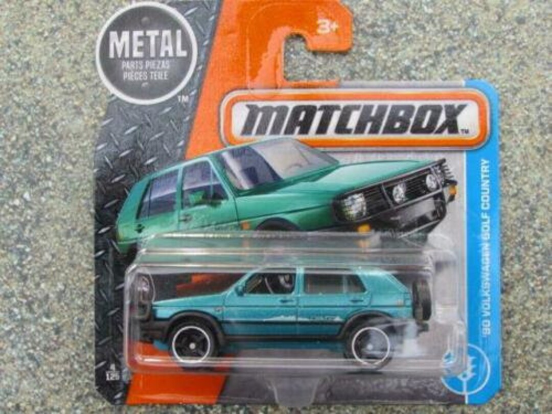 Matchbox Volkswagen Golf Country Blue MBX Adventure City Rare Miniature ...