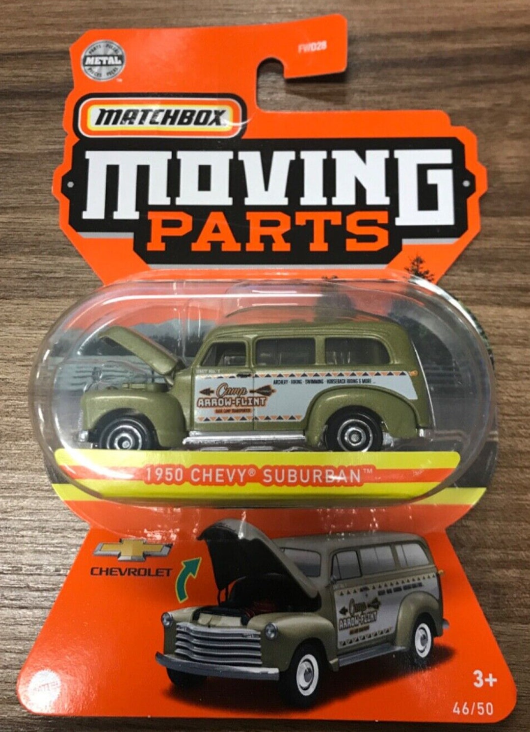 Matchbox 1950 Chevy Suburban Olive Green MBX Moving Parts Perfect ...