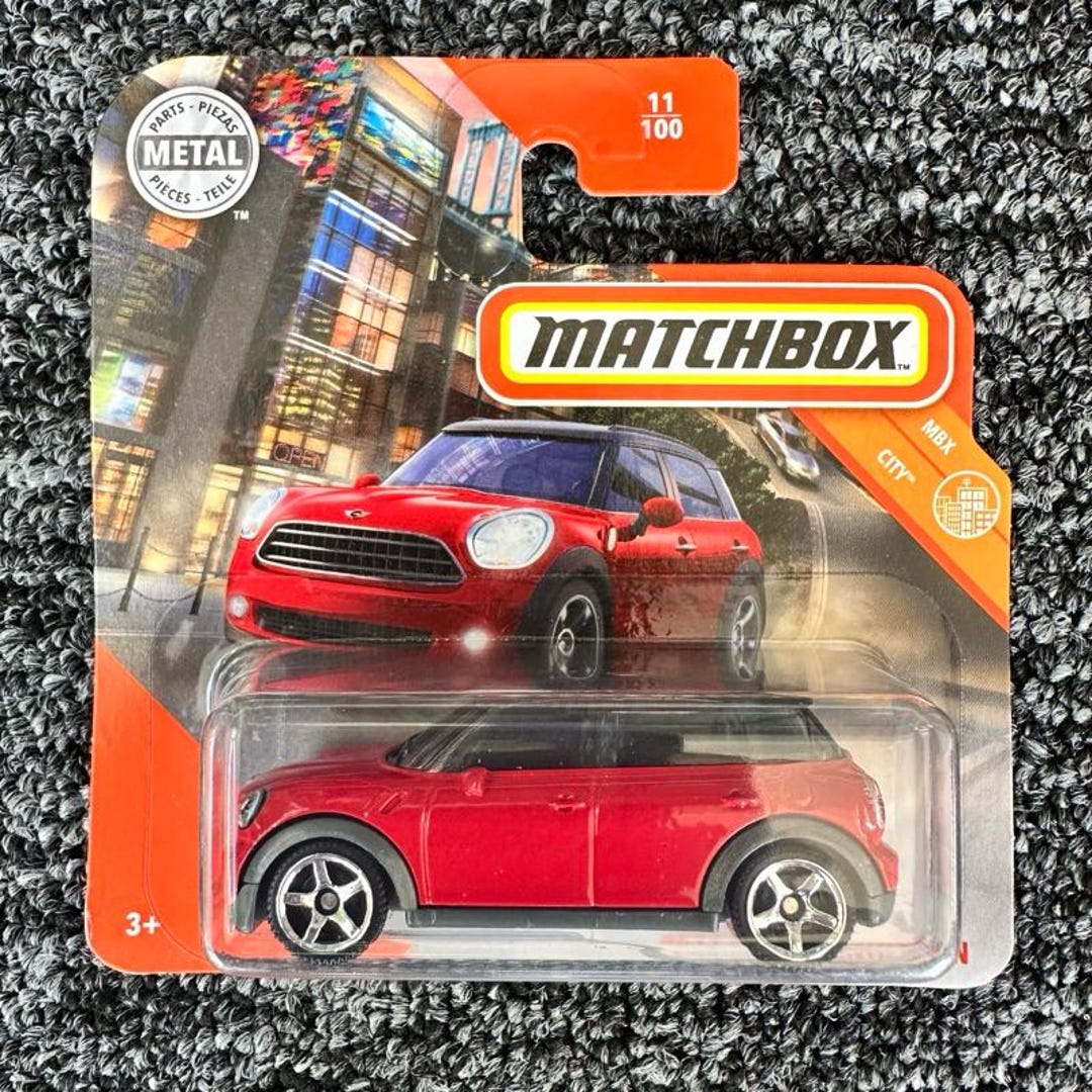 Matchbox Mini Cooper Countryman Red Metallic MBX City Rare Miniature ...