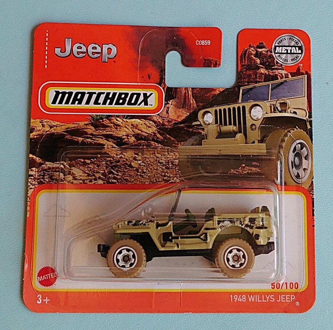 Matchbox 1948 WILLYS JEEP Tan Desert Camouflage Rare Miniature Model ...