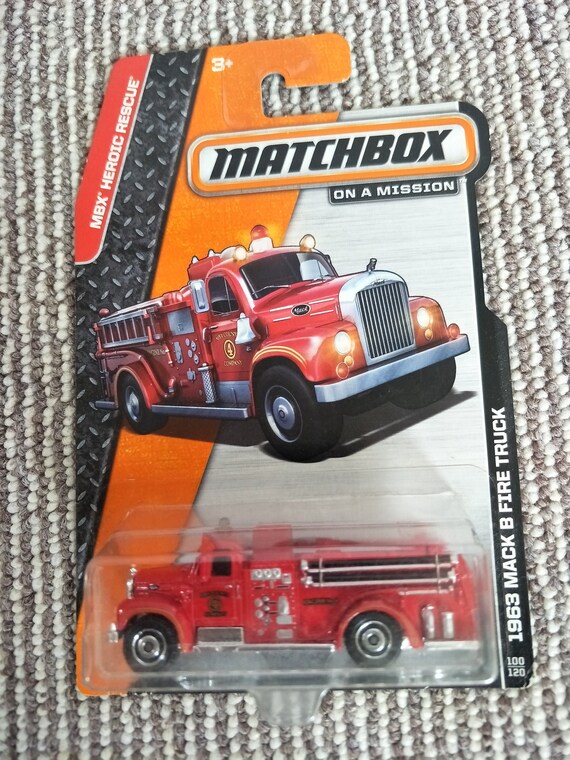 Matchbox 1963 Mack B Model Red MBX Heroic Rescue Perfect - Etsy UK