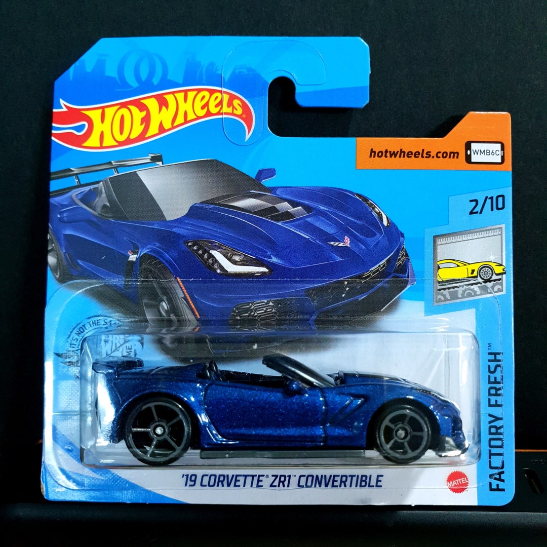 Hot Wheels Corvette ZR1 Convertible Dark Blue Factory Fresh Rare ...