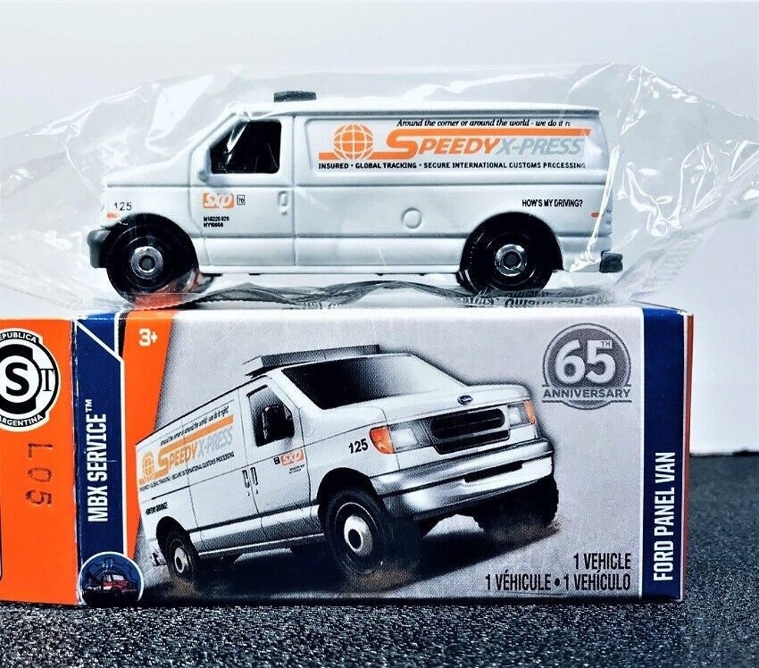 Matchbox 1969 Ford Panel Van Speedy Xpress White Small Box Power Grabs ...
