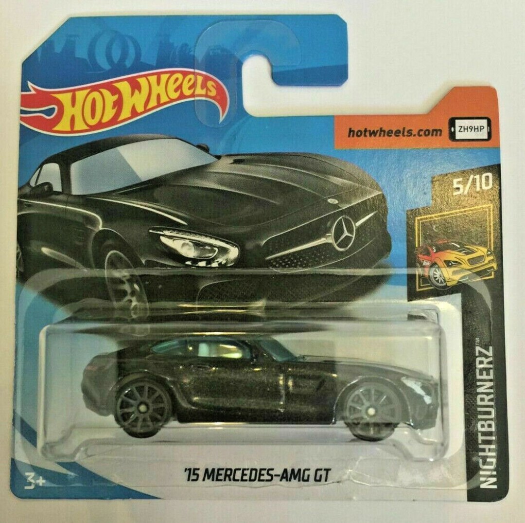 Hot Wheels Mercedes AMG GT Metallic Black Night Burnerz Perfect ...