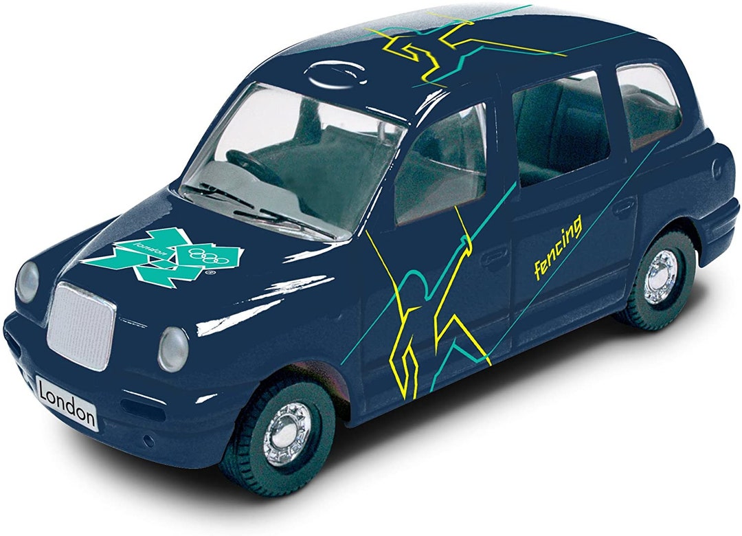 Corgi Destination London Taxi Fencing Navy Blue 1:64 Scale Collectable ...