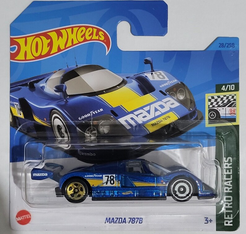 Hot Wheels 1995 Mazda 787B Blue HW Retro Racers Perfect - Etsy