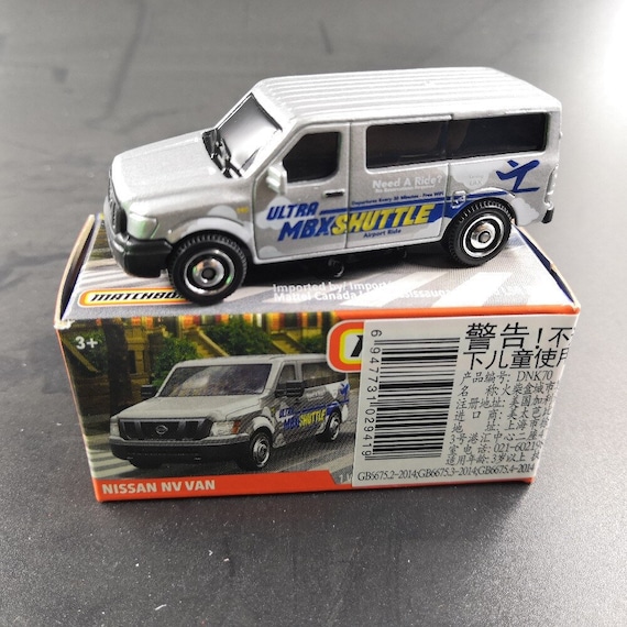 Matchbox Nissan NV Passenger Van Silver Small Box Power | Etsy