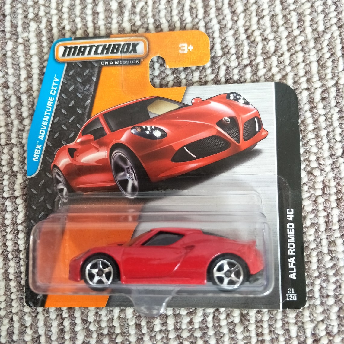 Matchbox Alfa Romeo 4C Red Mbx Adventure City Rare Miniature | Etsy
