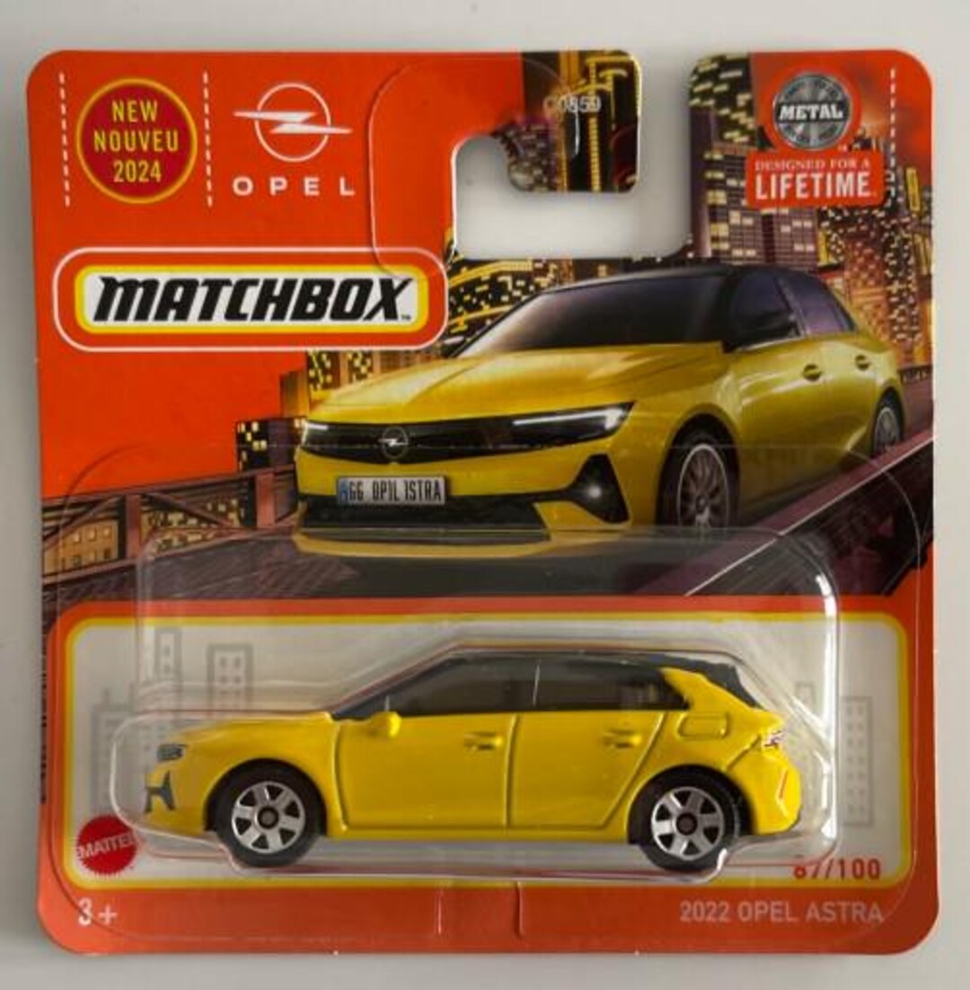 Matchbox Opel Astra Yellow Birthday Gift Rare Miniature Model Car Retro ...