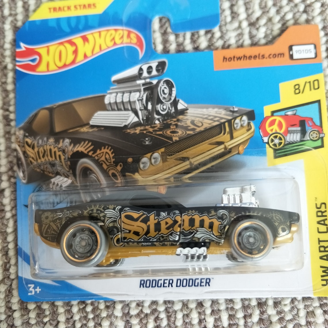 Hot Wheels Rodger Dodger Black Hw Art Cars Steam Perfect - Etsy