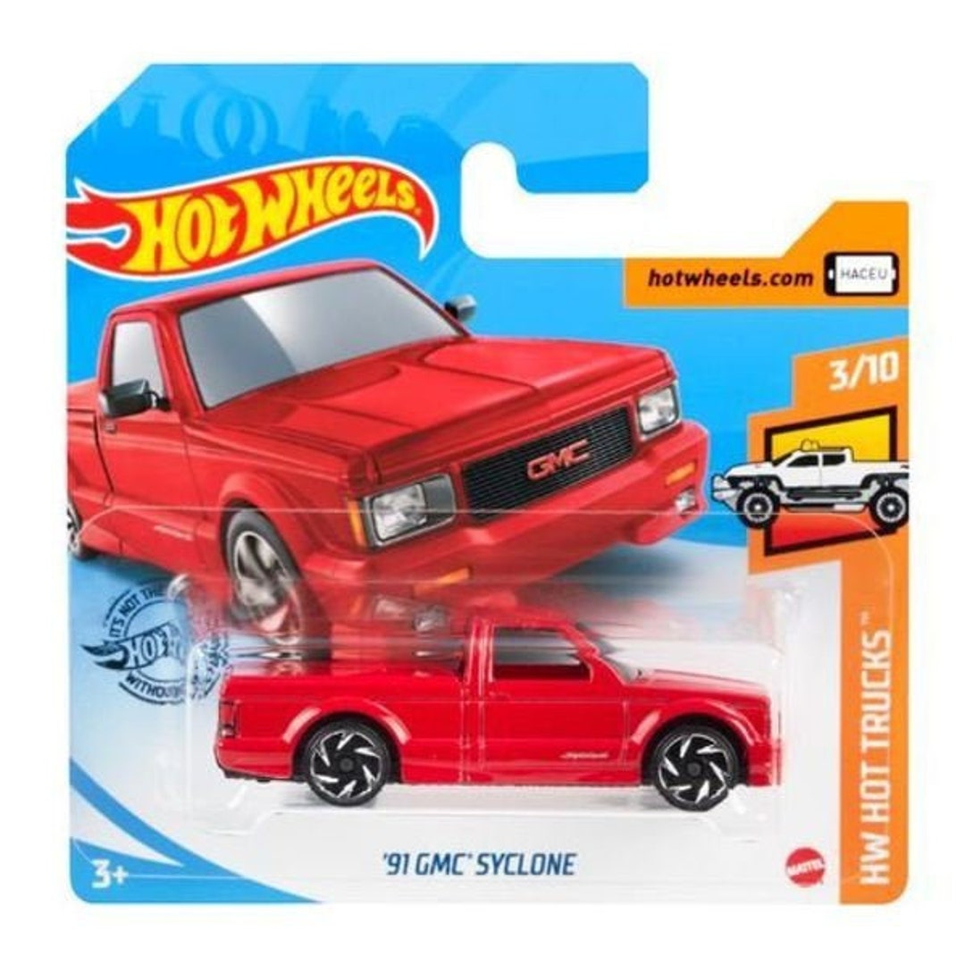 Hot Wheels '91 GMC Syclone Red Hw Hot Trucks Perfect Birthday Gift ...