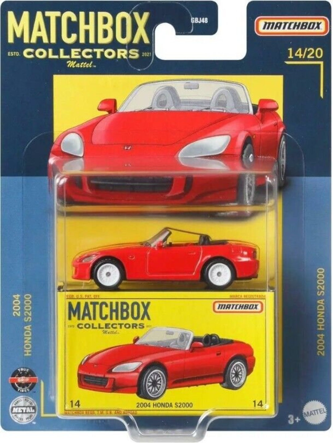 Matchbox Collectors Honda S2000 Red Blood Grip Tyres Rare Miniature ...