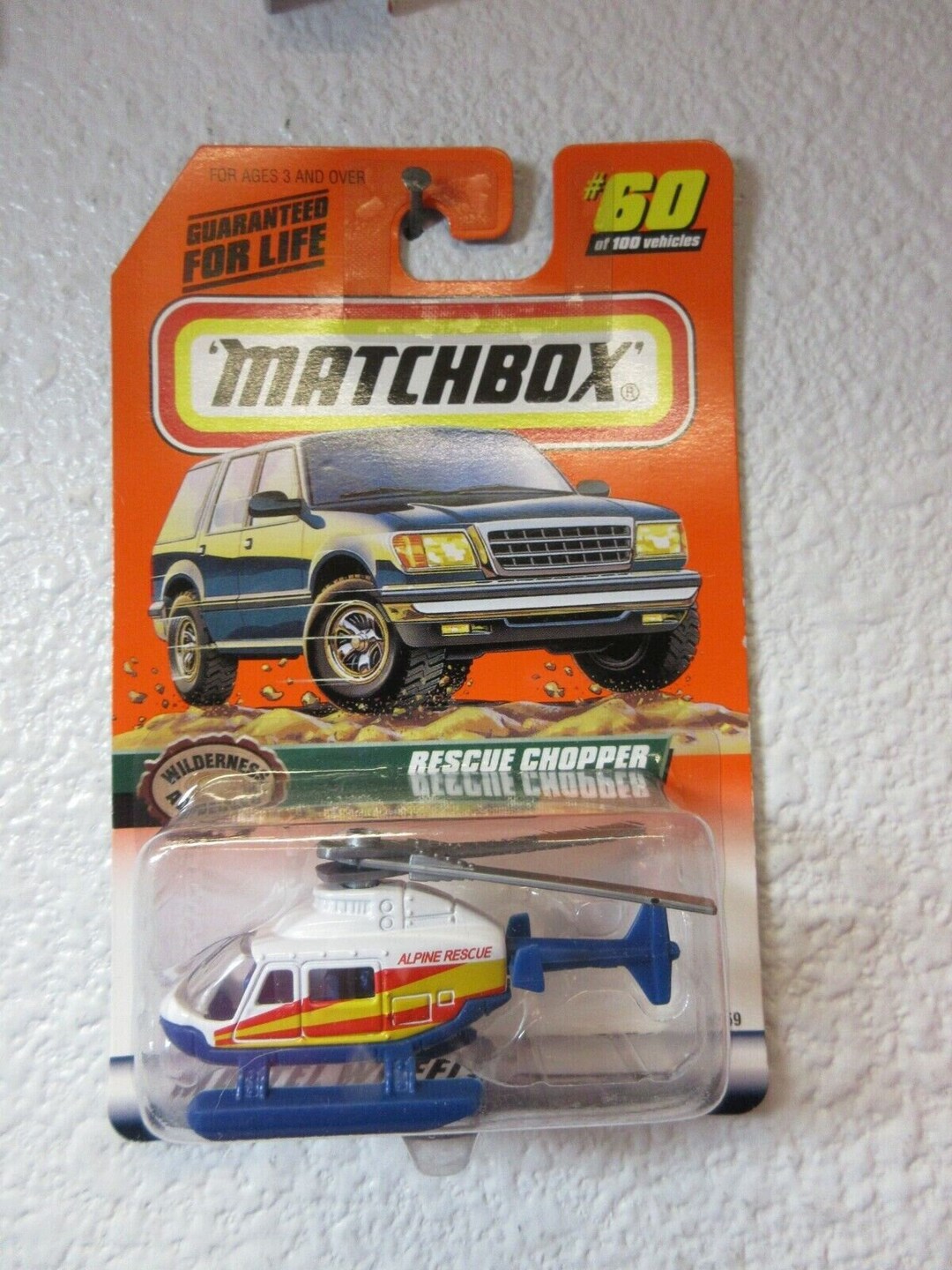 Matchbox 1999 Rescue Chopper White Wilderness Adventure Perfect ...