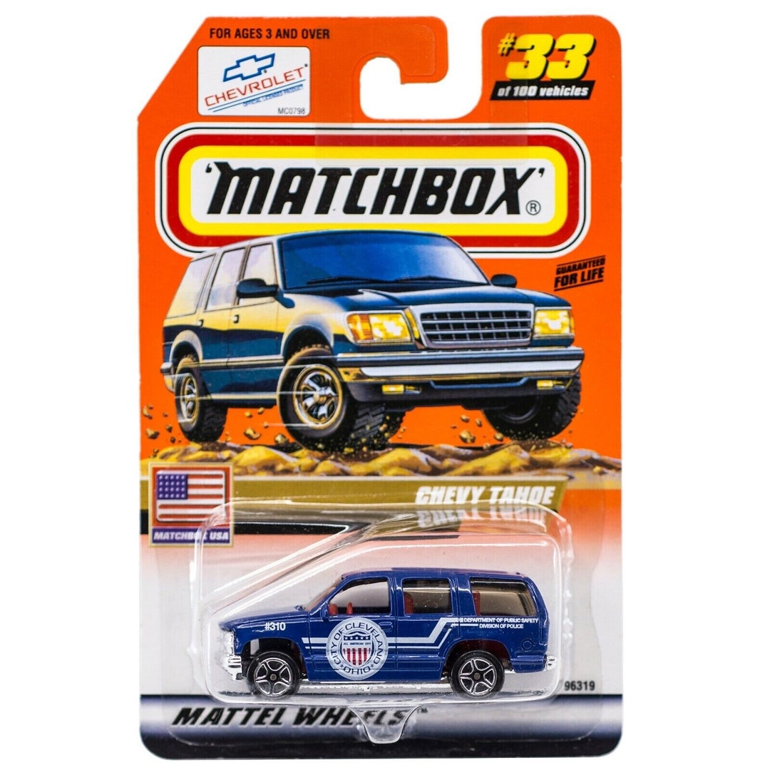 Matchbox Chevy Tahoe Cleveland Police Blue 2000 Edition Perfect ...