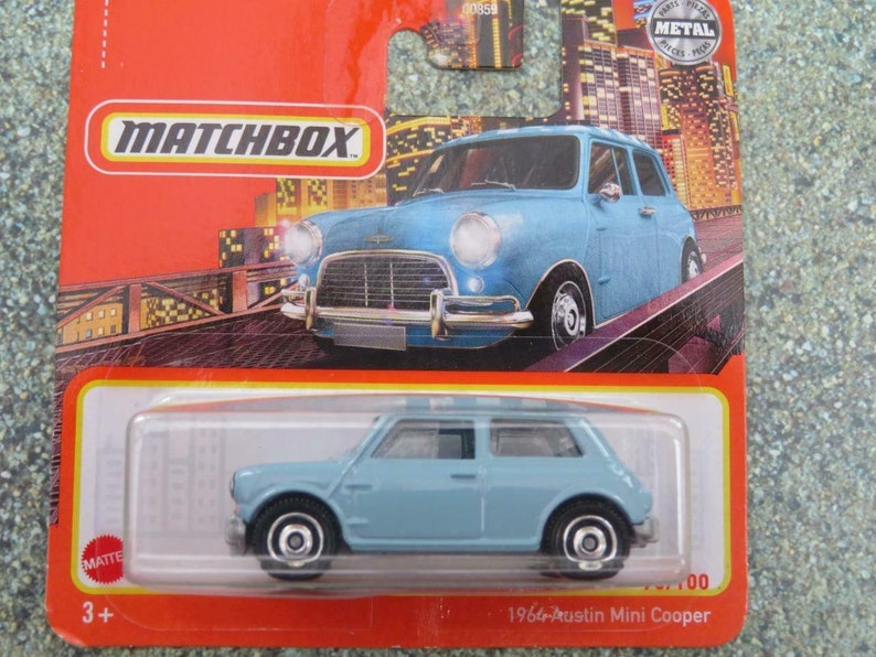 Matchbox 1964 Austin Mini Cooper Sky Blue Perfect Birthday - Etsy