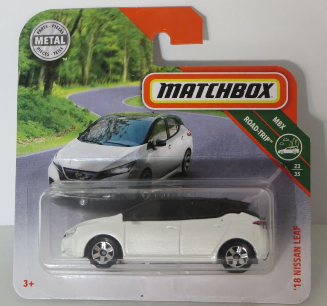 Matchbox NISSAN LEAF White MBX Road Trip Perfect Birthday Giftminiature ...