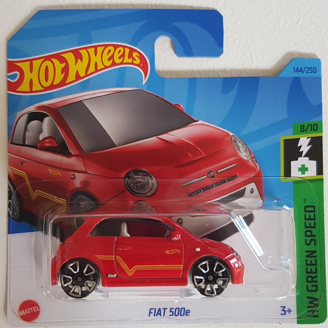 Hot Wheels Fiat 500 E Metallic Red HW Green Speed Birthday Gift ...