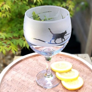 Gin Glass - Cat - Etsy