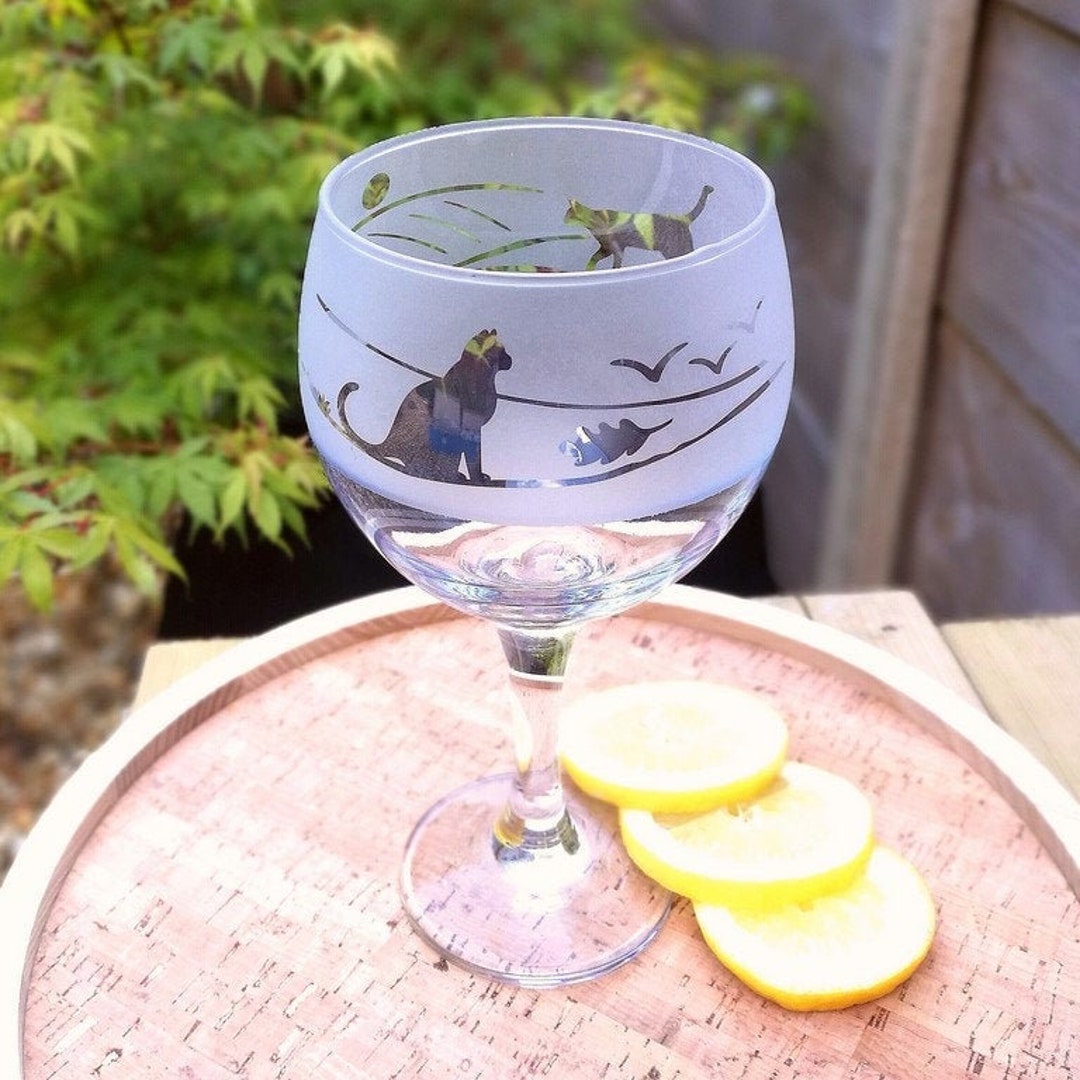 Gin Glass - Cat - Etsy