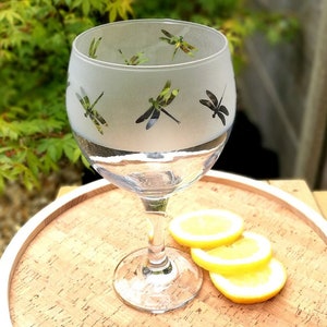Gin Glass Dragonfly - Etsy